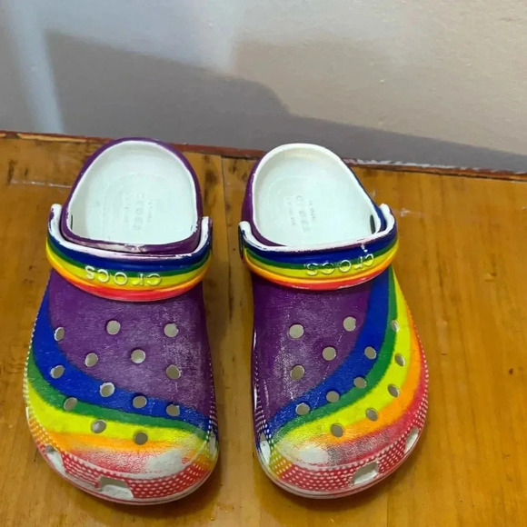 Crocs Rainbow Dye Clog | Shoes | Crocs Classic Rainbow Dye Clog C2 ...